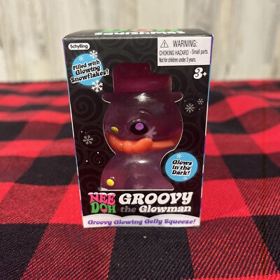 Nee Doh Squishmas GROOVY GLOWMAN Snowman Gel Stress Relief CHRISTMAS ...