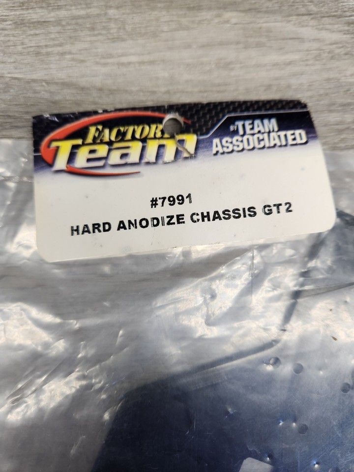 Factory Team Associated Rc10gt2 Chassis Hard Anodize Rc10 Gt2 Black ...
