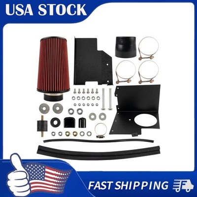 Cold Air Intake Kit w/ Heat Shield + Red Filter 3" For 07-11 Jeep ...