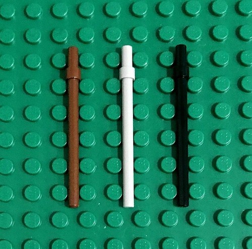 NEW LEGO PARTS - 6L Flag Pole Antenna w/ Stop Ring - Brown Light Gray ...