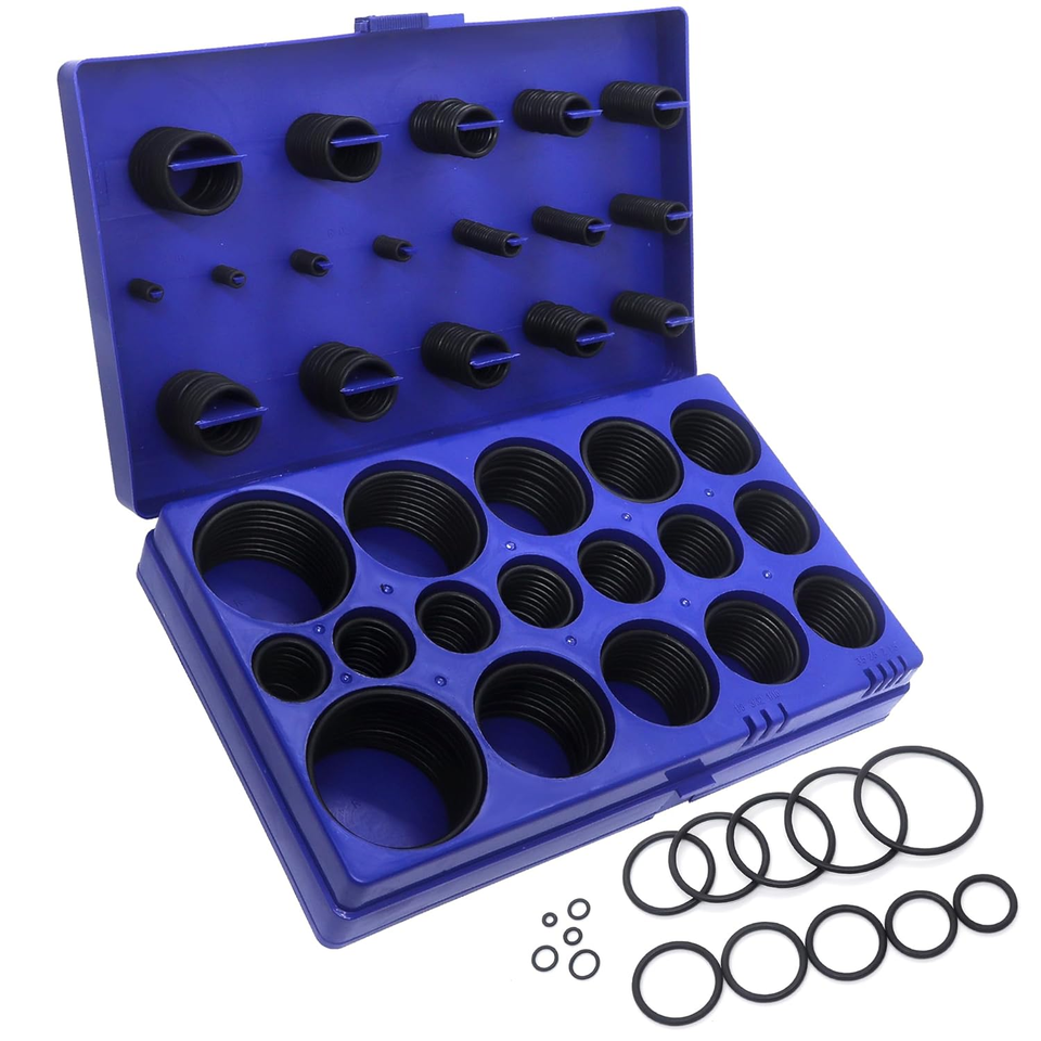407 Pieces SAE Universal O-Ring Kit, Set of 32 USA Standard Sizes, Buna ...