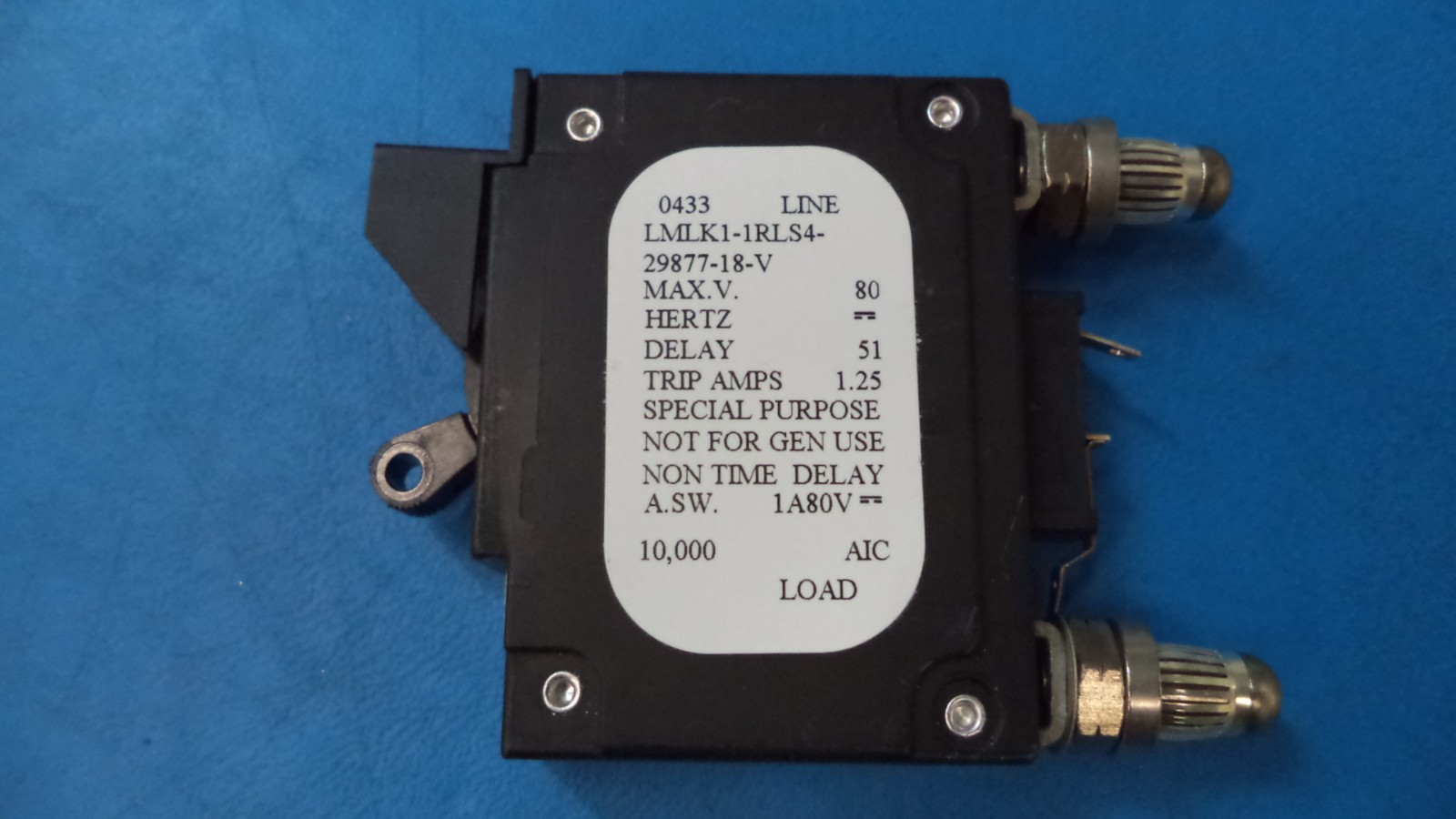 Airpax 1 Amp DC Bullet Breaker LMLK1-1RLS4-29877-18-V - Lot of 9 ...