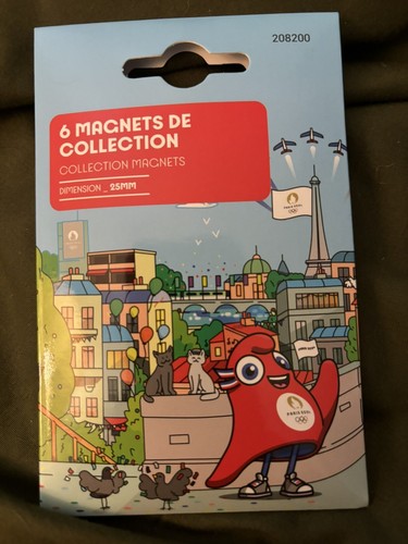 Jo Paris 2024 Olympics 6 Magnets-Official-New | eBay