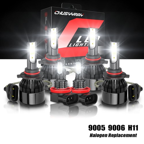 For Nissan Armada 2011-2015 LED Headlight Hi&Low Beam+Fog Light Bulbs ...
