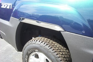 FENDER TRIM CHEVY AVALANCHE 02-06 With Cladding Stainless High Polish 2 ...
