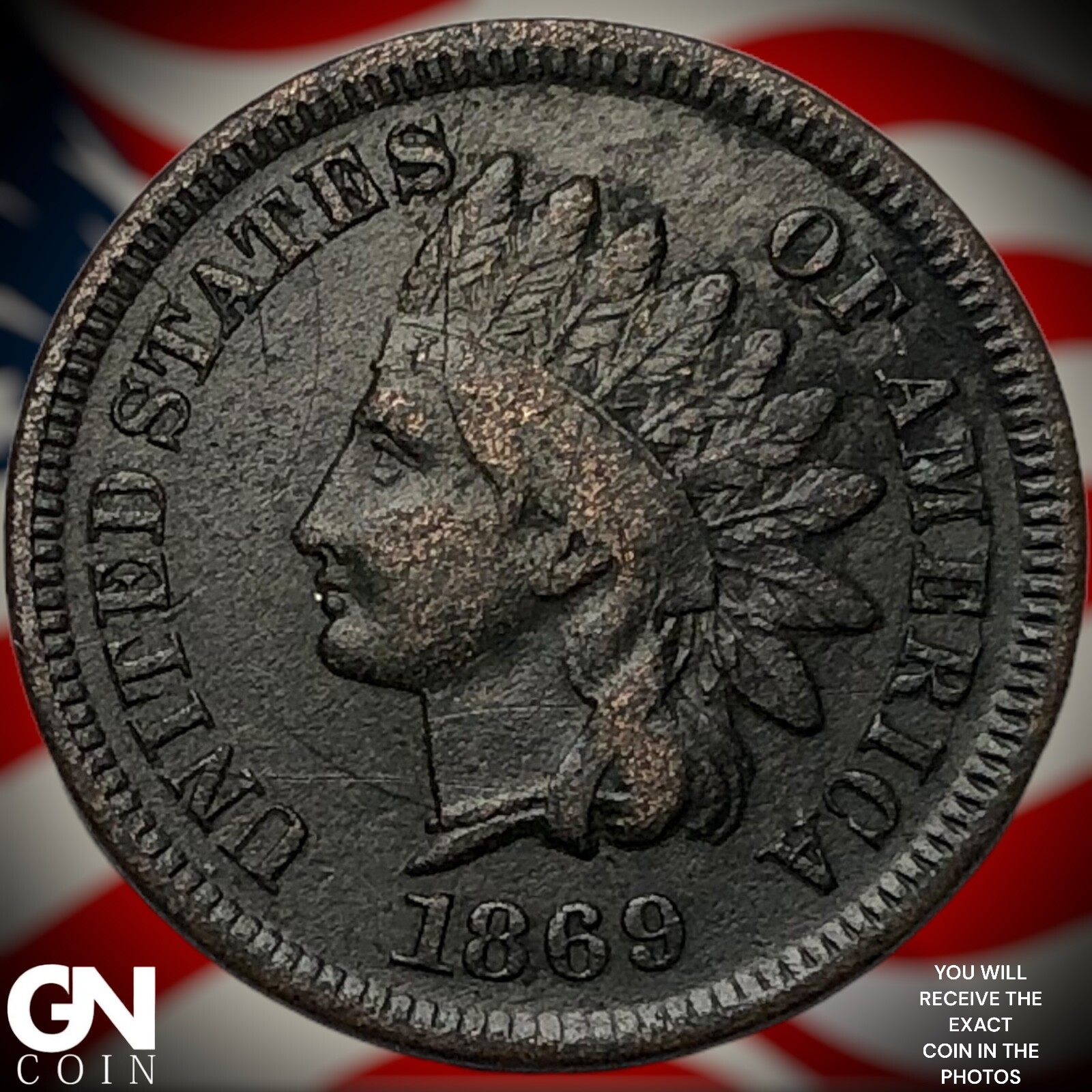 1869 Indian Head Cent Penny Y6031 | eBay