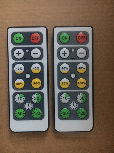 2 PCS Remote Unbranded LED light replacement remote control 12 keys ...