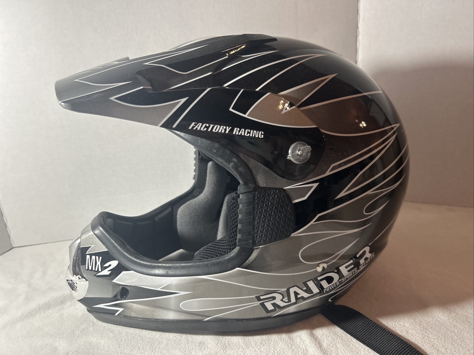 Raider Power Sports XL Racing Helmet MX2 Motocross Motorcycle Bike | eBay