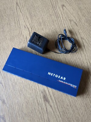 Netgear ProSafe FS116 Blue 16 Port 10/100 Fast Ethernet Unmanaged ...