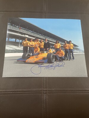 Authentic Autographed 8x10 Johnny Rutherford 1973 Indy 500 Pole Photo ...