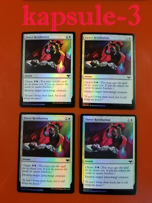 4x Fierce Retribution | FOIL | Innistrad Crimson Vow | MTG Magic Cards ...