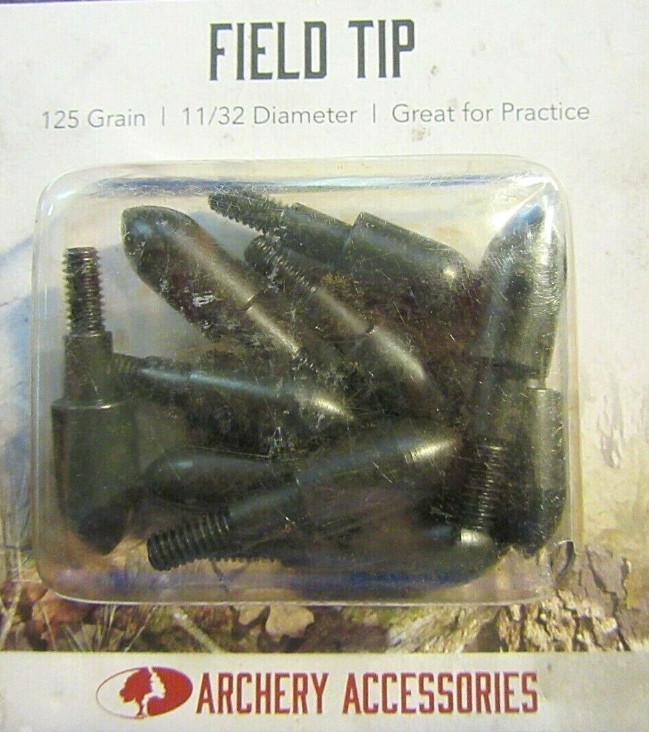 (2 Packs Of 10) Archery Field Tip Points 11/32 diameter 125 Grain by ...