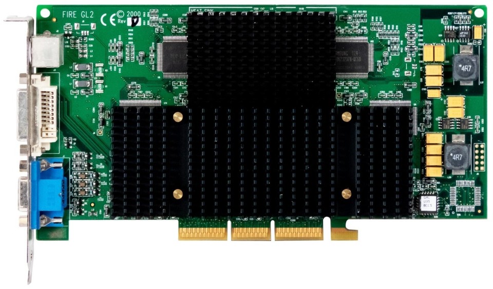 Graphic Card ATI FIRE GL2 28130064-004 64MB DDR Sgram AGP 256-bit D-Sub ...