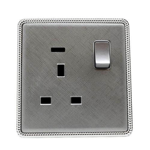 Brushed Chrome Light Switches & Sockets Full Range Satin Chrome with ...