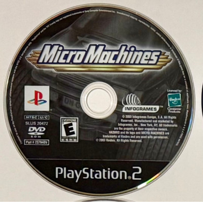 Micro Machines PS2 PlayStation 2 - Disc Only Tested 742725237940| eBay