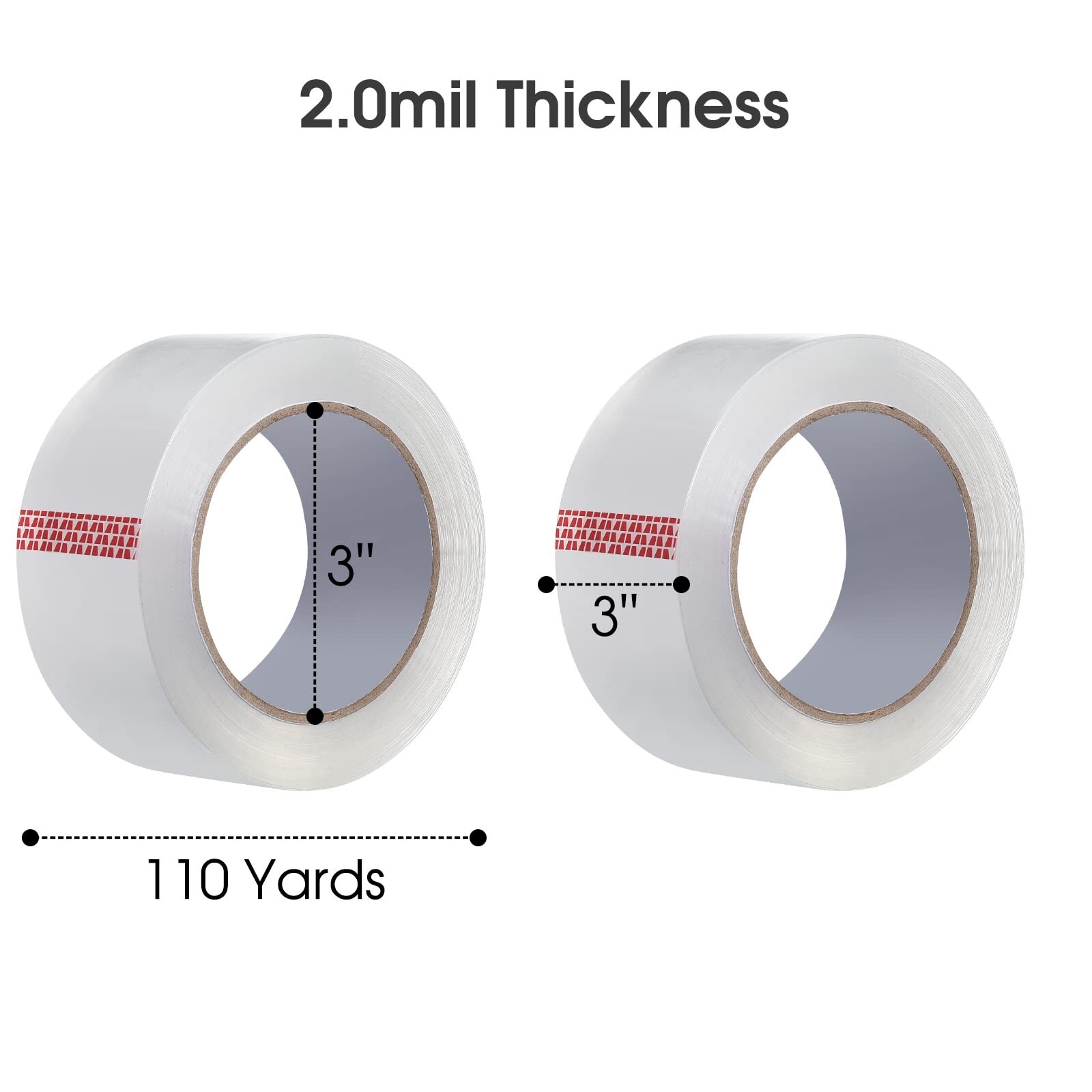 Pacific Mailer Clear Packing Tape, Packaging Tape for Shipping ...