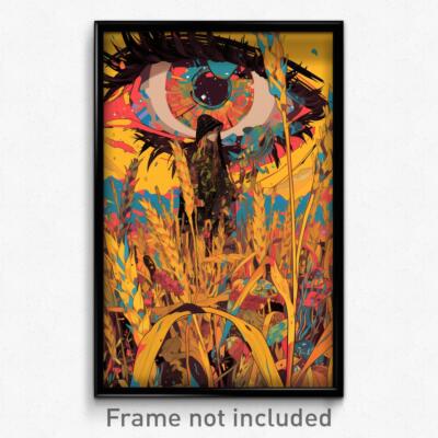 Art Poster - Black Grass (Psychedelic Trippy Weird 11x17 Print) | eBay