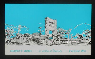1950s Artist Sketch Murphy's Motel Route 42 Berea Cleveland ...