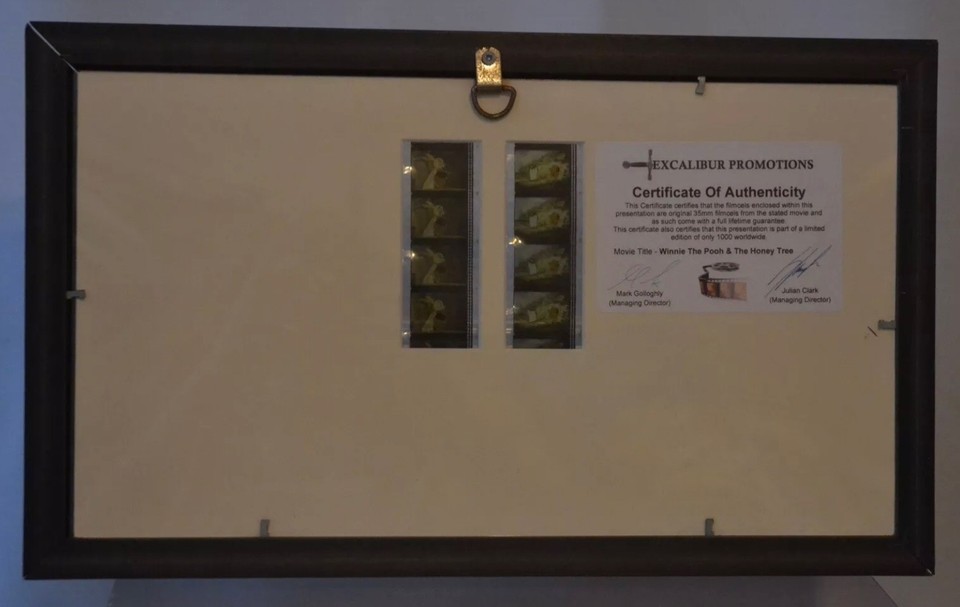 Winnie The Pooh 35Mm Film Cel presentation Limited edition 637:1000 | eBay