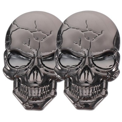 2pcs Car Stickers Vehicle Skull Decorative Skull Stickers Car Decals ...