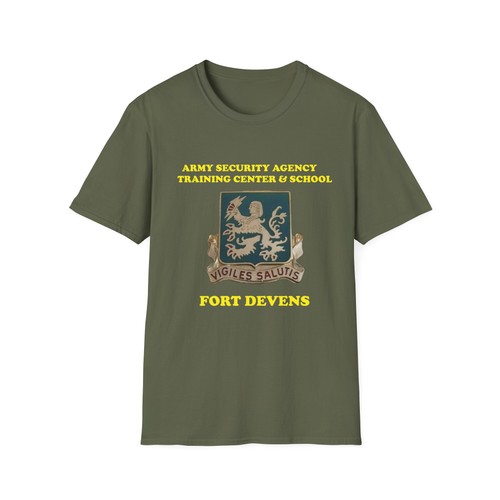 Fort Devens Army Security Agency Unisex T-Shirt, Military Graphic Tee ...