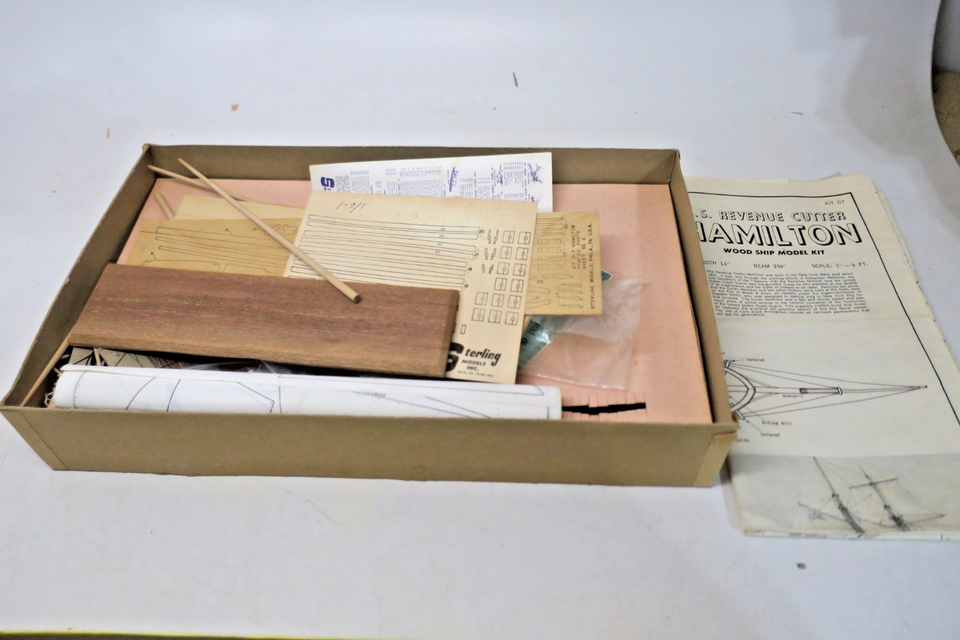 Sterling U.S. Revenue Cutter Hamilton Wooden Ship Model Kit #D7 | eBay