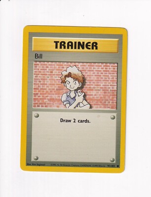 1999 POKEMON TRAINER BILL 91/102 (#4) | eBay