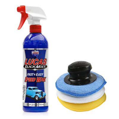 Lucas Slick Mist Fast & Easy Speed Wax Instant Car Polish + Applicator ...