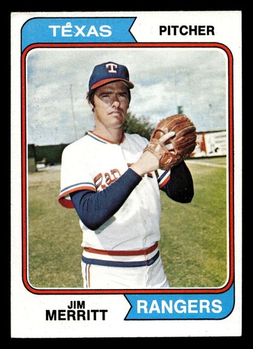 1974 Topps #318 Jim Merritt Near Mint Rangers | eBay