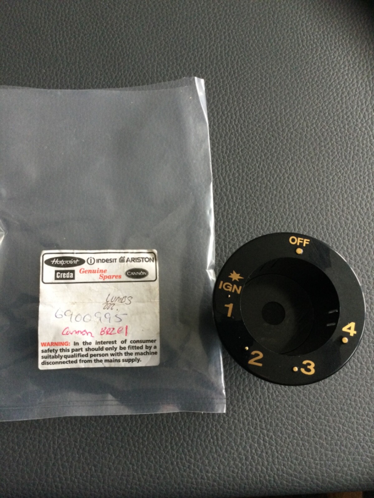 Cannon Bezel gas fire knob pt no 6900995 | eBay UK