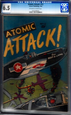 ATOMIC ATTACK #12- CGC 6.5-AWESOME 1954 AUSTRALIAN COMIC- | eBay