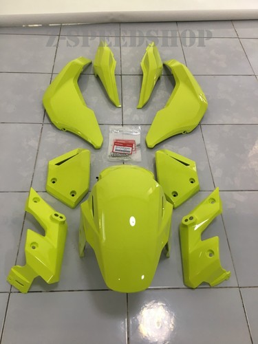 Grom honda genuine msx125 grom sf fairing set/decals lemon ice yellow ...