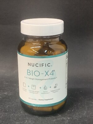 Nucific BIO-X4 Weight Management Probiotic Supplement 90 Count Exp. 02/ ...