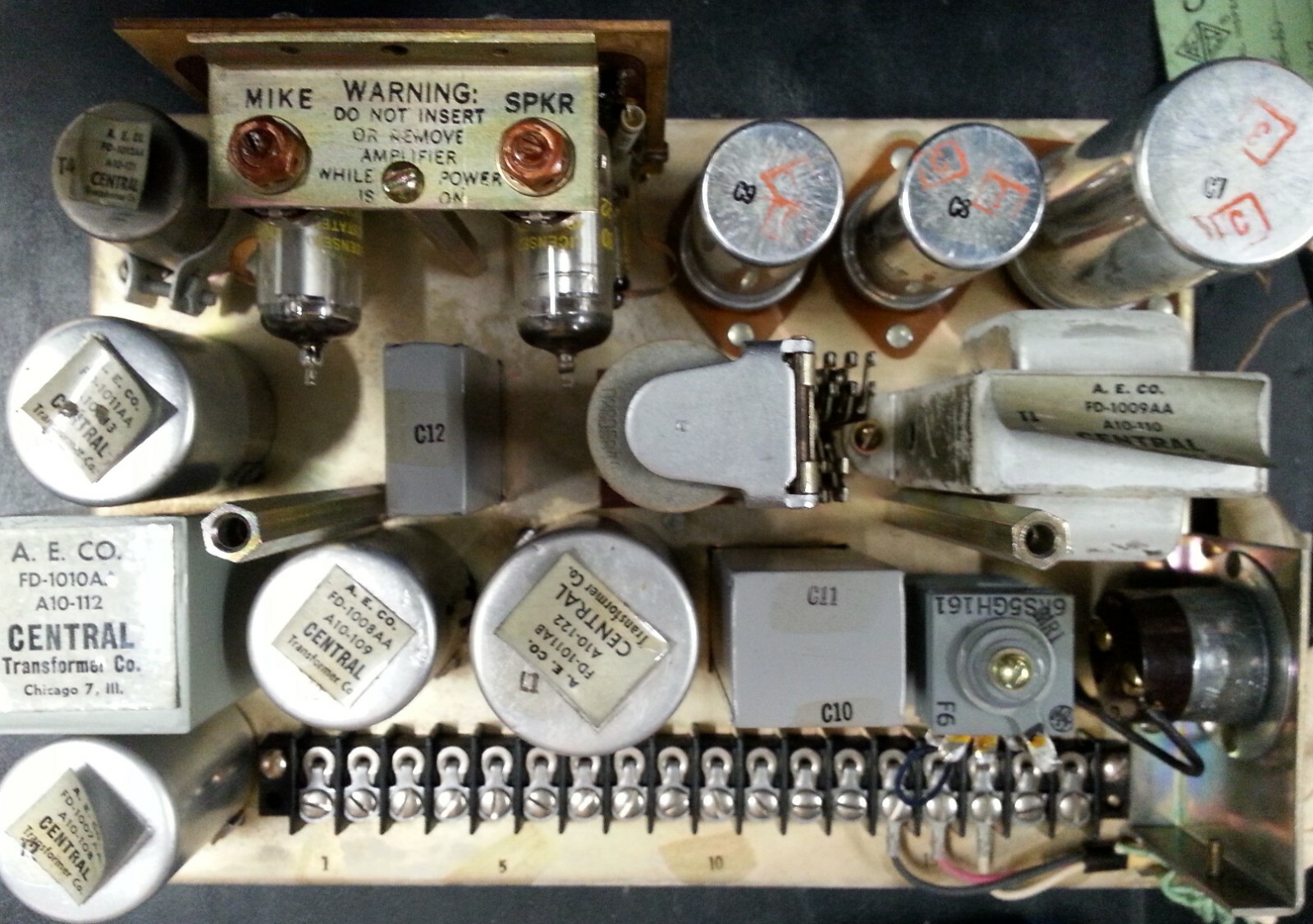 Rare Vintage Automatic Electric Tube Power Amp Unit For AE 88 ...