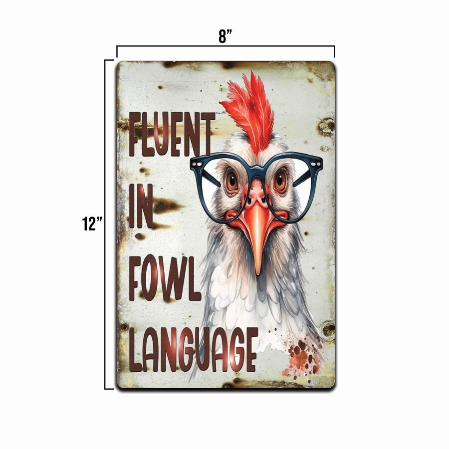 Chicken Coop Sign-Dear Chicken Mom-Funny Chicken Coop Fowl Language ...
