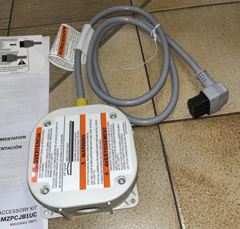 Dishwasher Power Cord Junction Box Kit SMZPCJB1UC OEM 11031987 White ...