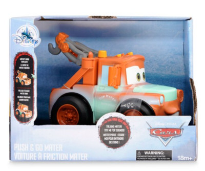 Disney Parks Pixar Cars Push & Go Talking Mater Vehicle Toy New With ...