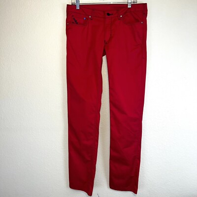 Adidas Women’s Red Low Rise Straight Leg Pants Sz M | eBay