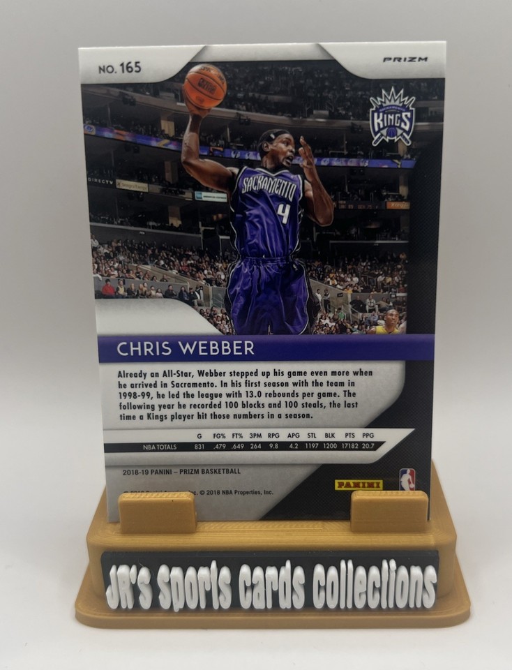 Chris Webber~ 2018-19 Panini Prizm Red White & Blue Sacramento Kings ...