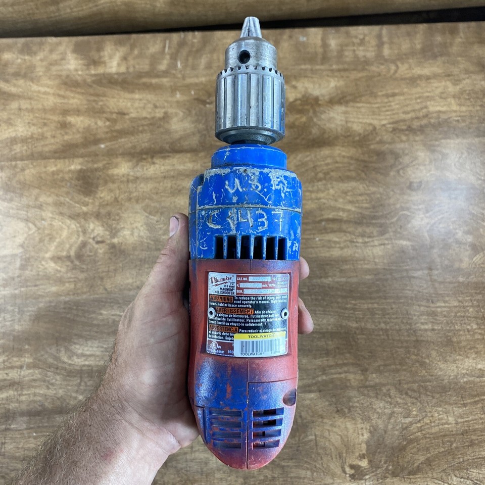 Milwaukee 0234-6 Red 120 Volts Handheld 1/2-Inch Magnum Corded ...