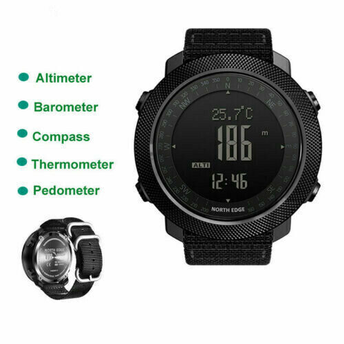 North Edge Apache 3 Smart Men Military Digital Sport Barometer ...