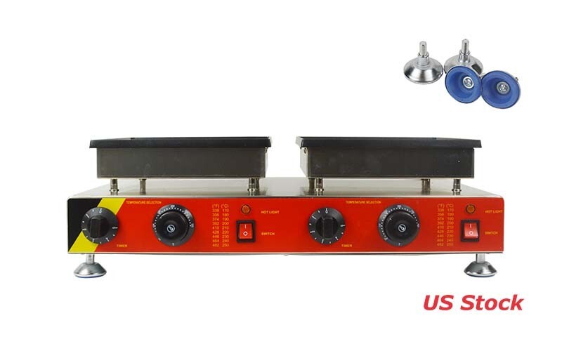 1.77" Mini Commercial Muffin Maker Stainless Steel Pancake Machine 50 ...