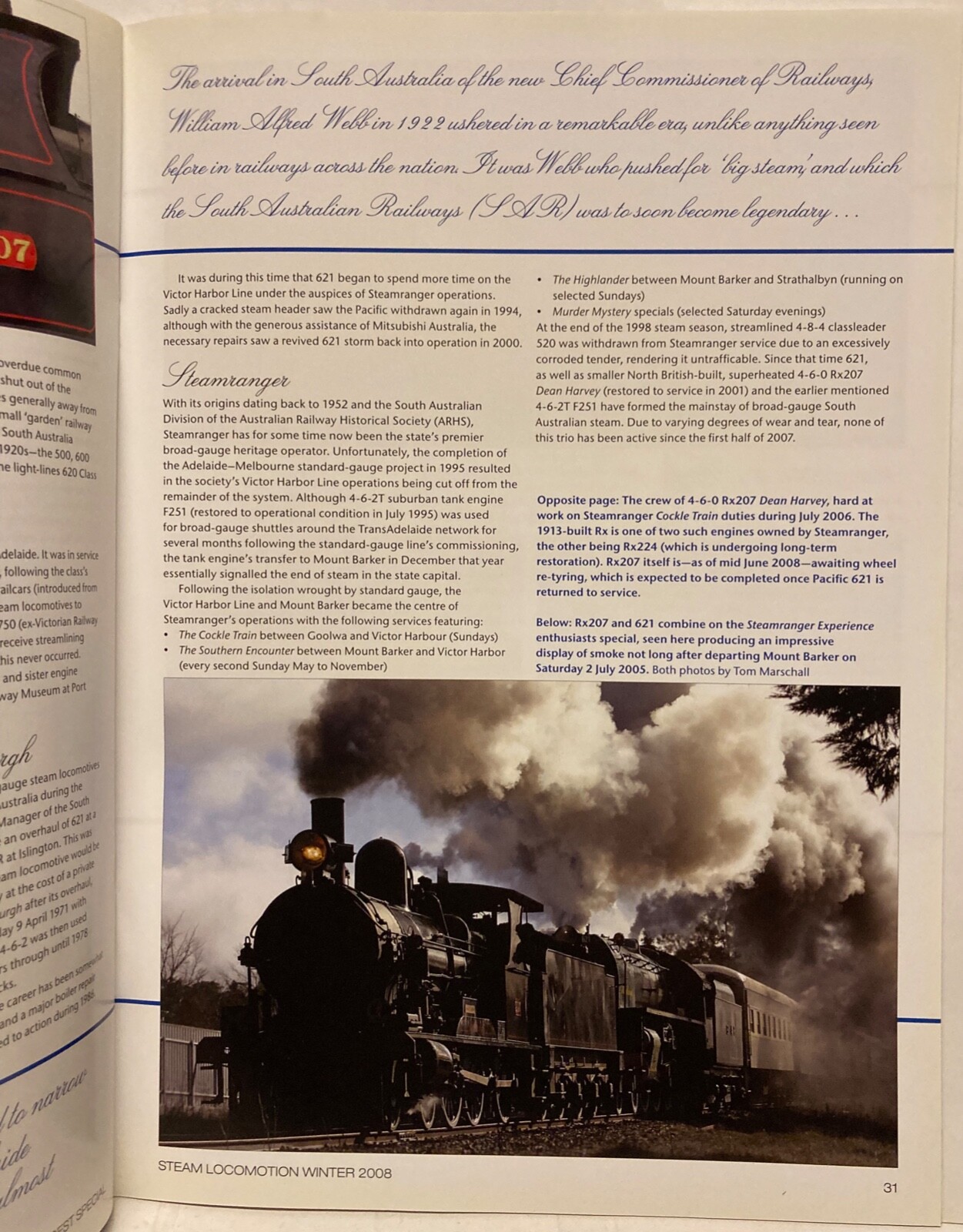 Steam Loco Motion Magazine Winter 2008 - 38 Class Loco - 54 Pages | eBay