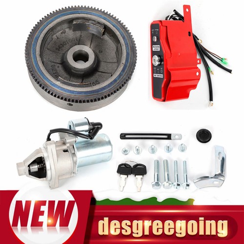 Electric Start Kit Engine Starter FlyWheel Motor For Honda GX390 13HP ...