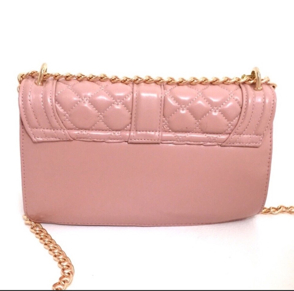 Bebe Quilted Studded Purse hand bag NWT Dusty Rose pink NEW Crossbody ...