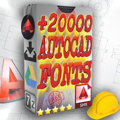 +20000 AUTOCAD FONTS COLLECTION FOR CAD AND OTHER PROGRAMS USE SAME ...