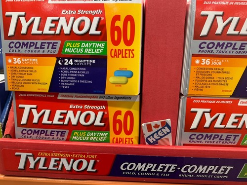 TYLENOL COMPLETE D/N COLD,COUGH & FLU ES 60 CAPLETS, EXP:2026/02 | eBay