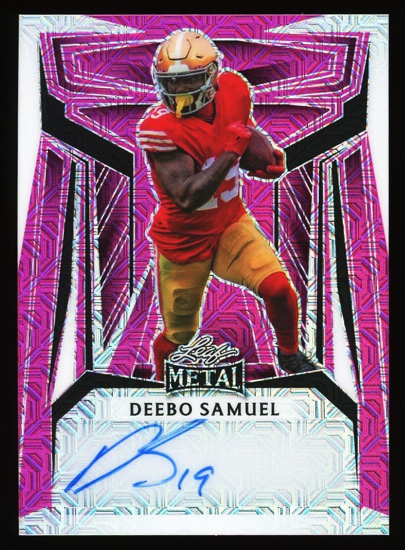 2023 Leaf Metal Deebo Samuel Pink Mojo Auto San Francisco 49ers 1/4 #BA ...
