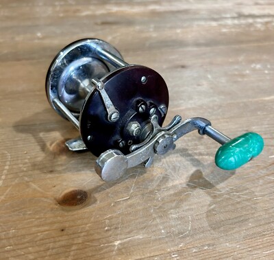 Vintage Penn Peerless No. 9 Reel W/ Green Handle | eBay