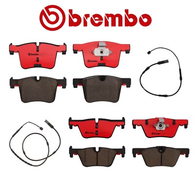 Brembo Front & Rear Brake Pad & Sensors Set Kit For BMW F22 F23 F30 F31 ...